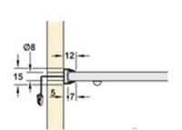 China 14.5*11.4mm 6063 T3-T8 Anodized LED Aluminum Profile for Surface Mounted LED Strip Channel for sale