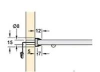 China 14.5*11.4mm 6063 T3-T8 Anodized LED Aluminum Profile for Surface Mounted LED Strip Channel for sale