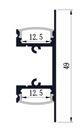 China Double-Side Lighting LED Aluminium Profile with 6063 T3-T8 Aluminium Alloy and Anodized Finish for sale