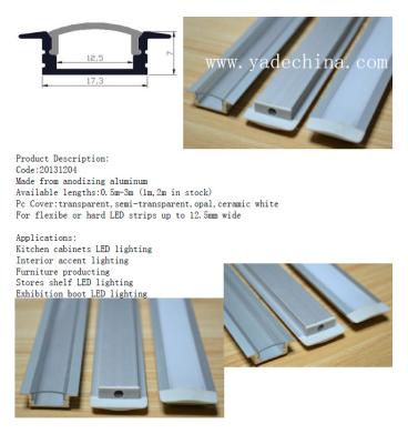 China 6063 T5 Aluminum Alloy LED Aluminum Profile with Customized Length and Heat Dissipation for LED Strip Light Channel for sale