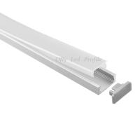 China 11mm LED Strip Width 6063 T5 Aluminum Alloy Customized Length LED Aluminum Profile Surface Mounted LED Extrusion for sale