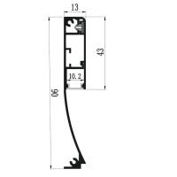China Anodized Aluminum LED Channel with Customized Length for Heat Sink and Decoration for sale