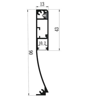 China Anodized Aluminum LED Channel with Customized Length for Heat Sink and Decoration for sale