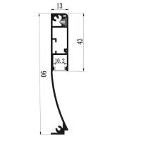 China Anodized Aluminum LED Channel with Customized Length for Heat Sink and Decoration for sale