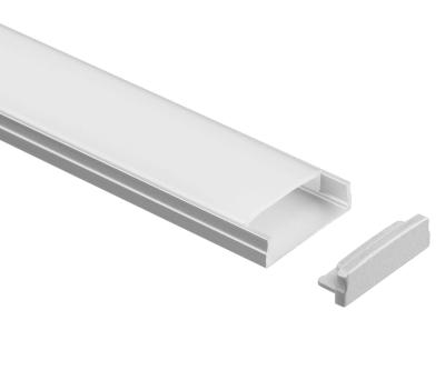 China 6063 T3-T8 Aluminum Alloy Anodized Finish Surface Mounted LED Profile with Customized Length for sale