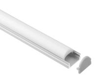 China 6063 T5 Aluminum Alloy Surface Mounted LED Profile with Anodized Surface for Cabinet Lighting 17.3*13.4mm for sale