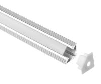 China 6063 T5 Aluminum Alloy 19*19mm Anodized Surface Mounted LED Profile for Lighting Decoration for sale