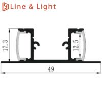 China Two Sides Lighting Surface Mounted LED Profile with 6063 T3-T8 Aluminum Alloy Anodized Finish and Customized Length for sale