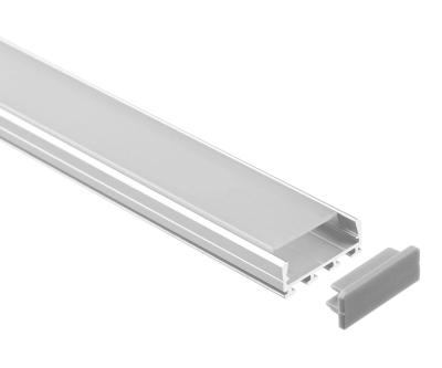 China High Class 6063 T3-T8 Aluminum Alloy LED Profile with Anodized Finish and Customized Length Available for Surface Mounted LED Extrusion for sale