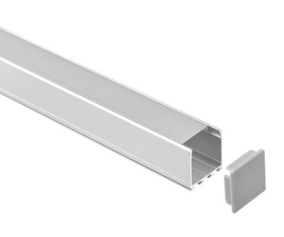 China High Class 6063 T3-T8 Aluminum Alloy LED Profile with Anodized Finish and Customized Length for Surface Mounted LED Channel for sale
