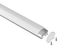 China Surface Mounted LED Aluminum Profile with 6063 T3-T8 Alloy Anodized Finish and Customized Length Options for sale