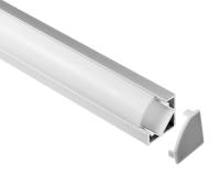 China 6063 T3-T8 Aluminum Alloy LED Profile 18.1mm*18.1mm Surface Mounted LED Channel for Strip Lighting for sale