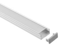 China 6063 T3-T8 Aluminum Alloy Surface Mounted LED Profile with Anodized Finish and Customized Length for Office Lighting for sale