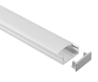 China 6063 T3-T8 Aluminium Alloy LED Aluminum Profile with Anodized Finish and Customized Length for Surface Mounted LED Applications for sale