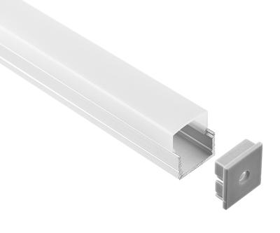 China 24x21mm Surface Mounted LED Aluminum Profile with 6063 T3-T8 Alloy and Anodized Finish for Customized LED Light Decoration for sale