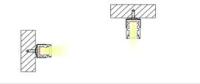 China 14*7mm Surface Mounted LED Profile in 6063 T3-T8 Aluminum Alloy with Anodized Finish for Indoor Lighting for sale