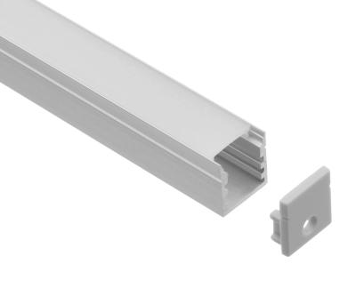 China 6063 T3-T8 Aluminium Alloy Surface Mounted LED Profile 14*15mm with Anodized Finish for sale
