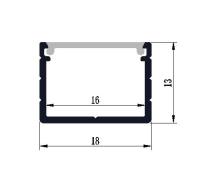 China High Quality 6063 T3-T8 Aluminum Alloy LED Aluminum Profile with Anodized Finish and Customized Length Options for sale