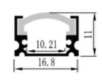 China 6063 T3-T8 Aluminum Alloy LED Profile with Anodized Finish and Customized Length for LED Strip Channel for sale