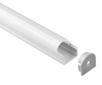 China 6063 T3-T8 Aluminum Alloy Anodized Finish Surface Mounted LED Lighting Profile with Customized Length Available for sale