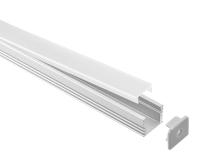 China 6063 T3-T8 Aluminum Alloy LED Channel with Anodized Finish and Customized Length for Surface Mounted LED Profile for sale
