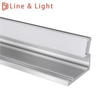 China 6063 T3-T8 Aluminum Alloy Anodized Finish Surface Mounted LED Profile 32*55mm for Curtain Lighting for sale