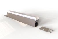 China 6063 T3-T8 Aluminum Alloy Surface Mounted LED Profile with PC Milky Regressed Diffuser Cover 36*20mm for sale