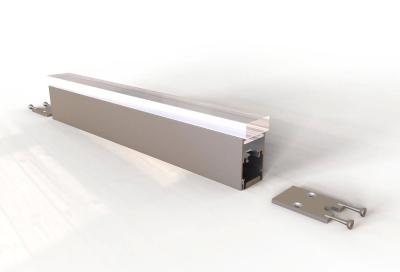 China 6063 T3-T8 Aluminum Alloy Surface Mounted LED Profile with PC Milky Regressed Diffuser Cover 36*20mm for sale