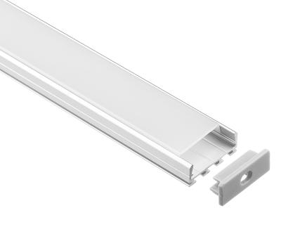 China Surface Mounted LED Channel with 6063 T3-T8 Aluminum Alloy Anodized Finish and Customized Length for sale