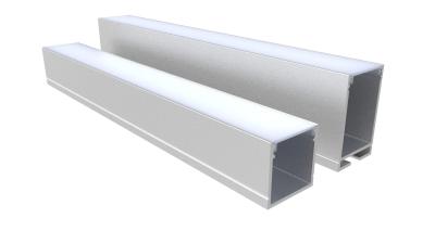 China Surface Mounted LED Profile with 6063 T3-T8 Aluminum Alloy Anodized Finish and Customized Length for LED Strip Light for sale