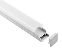 China 6063 T3-T8 Aluminum Alloy Anodized LED Profile with Customized Length for Surface Mounted LED Strip Light for sale
