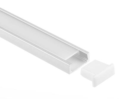 China 16*6mm Small Size Surface Mounted LED Profile with 6063 T3-T8 Aluminum Alloy and Anodized Finish for sale