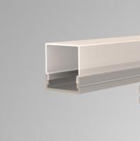 China Surface Mounted LED Profile with 6063 T3-T8 Aluminum Alloy Anodized Finish and Customized Length Options for sale