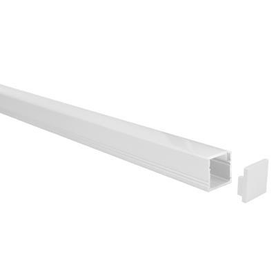 China Surface Mounted LED Profile with 6063 T3-T8 Aluminum Alloy and Anodized Finish for Customized Length Indoor Lighting for sale