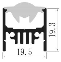 China Hot Sale 6063 T3-T8 Aluminum Alloy Surface Mounted LED Profile with Anodized Finish and Customized Length Options for sale