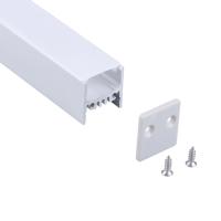 China Hot Sale 6063 T3-T8 Aluminum Alloy Surface Mounted LED Profile with Anodized Finish and Customized Length Options for sale