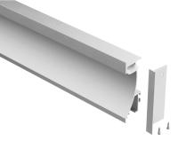 China Surface Mounted LED Profile with 6063 T3-T8 Aluminium Alloy Anodized Finish and Customized Length Options for sale