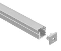 China Square Surface Mounted LED Profile with 6063 T3-T8 Aluminum Alloy and Anodized Finish for Customized Indoor Lighting for sale