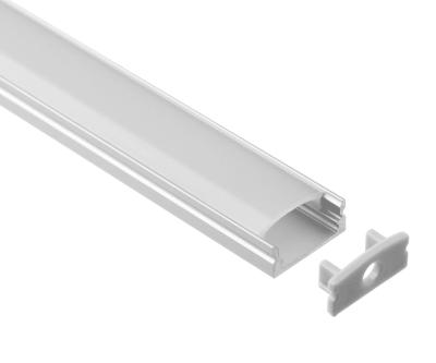 China High Class 6063 T3-T8 Aluminum Alloy Surface Mounted LED Profile with Anodized Finish and Customized Length for sale