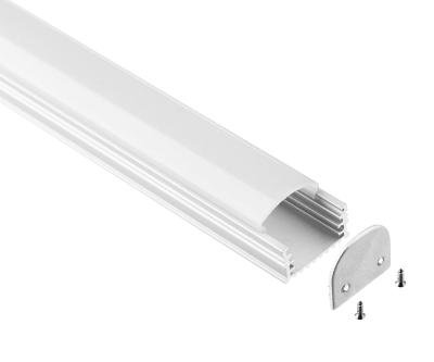 China 6063 T3-T8 Aluminum Alloy Surface Mounted LED Profile 20*14.8mm with Anodized Finish for sale