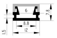 China 6063 T3-T8 Aluminum Alloy Surface Mounted LED Profile with Anodized Finish and Customized Length Options for sale