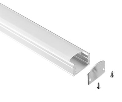 China Thin Silver Anodized LED Aluminum Profile for Surface Mounted Light in 6063 T3-T8 Aluminum Alloy with Customized Length for sale