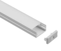 China 6063 T3-T8 Aluminium Alloy Anodized Finish Surface Mounted LED Profile Channel with Customized Length Available for sale