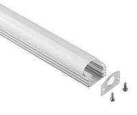China 6063 T3-T8 Aluminium Alloy LED Profile with Anodized Finish and Customized Length for Surface Mounted LED Lighting for sale