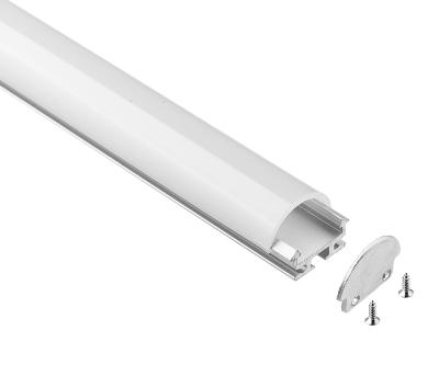 China 6063 T3-T8 Aluminum Alloy Surface Mounted LED Profile with Anodized Finish and Customized Length Options for sale