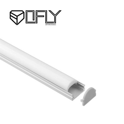 China 6063 T3-T8 Aluminium Alloy Surface Mounted LED Profile with Anodized Finish and Customized Length for sale