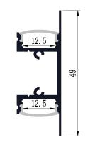 China Custom LED Aluminum Profile with 6063 T3-T8 Aluminum Alloy Anodized Finish and Customized Length for sale