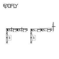 China 6063 T3-T8 Aluminum Alloy Anodized Finish LED Aluminum Profile with Customized Length for Surface Mounted LED Channel for sale