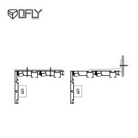 China 6063 T3-T8 Aluminum Alloy Anodized Finish LED Aluminum Profile with Customized Length for Surface Mounted LED Channel for sale