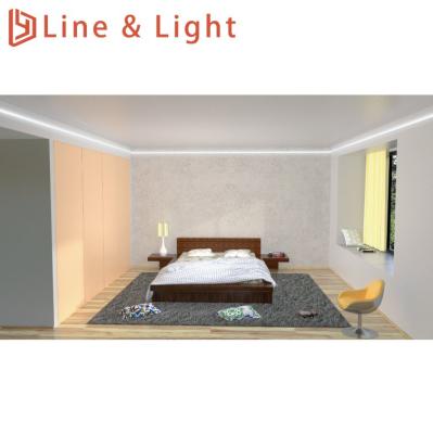 China Surface Mounted LED Profile with 6063 T3-T8 Aluminum Alloy and Anodized Finish for Customized Length LED Strip Channel for sale